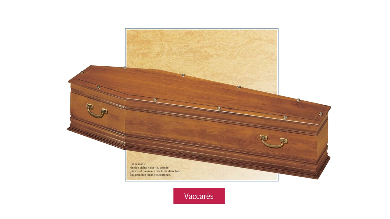 Nos cercueils - Pompes Funèbres Camargue Funéraire